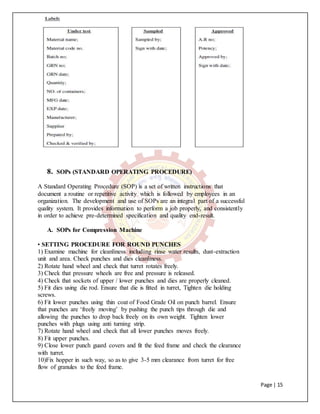 Industrial training report part 2 | DOCX | Pharmaceutical Industry ...