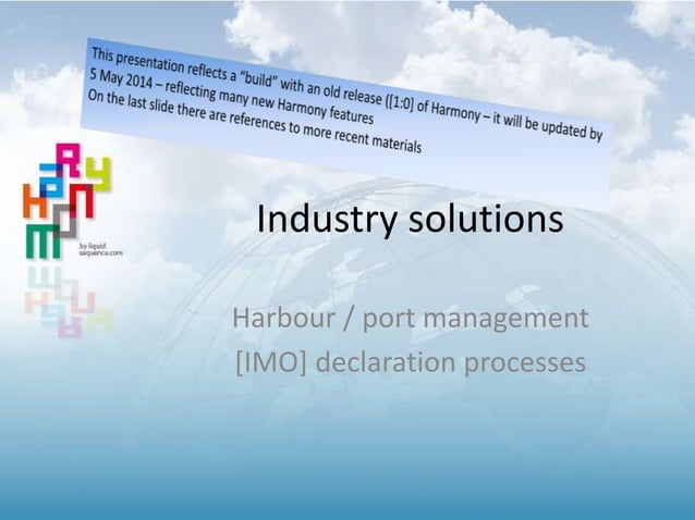 Port management and business rules: how to implement IMO regulations ...