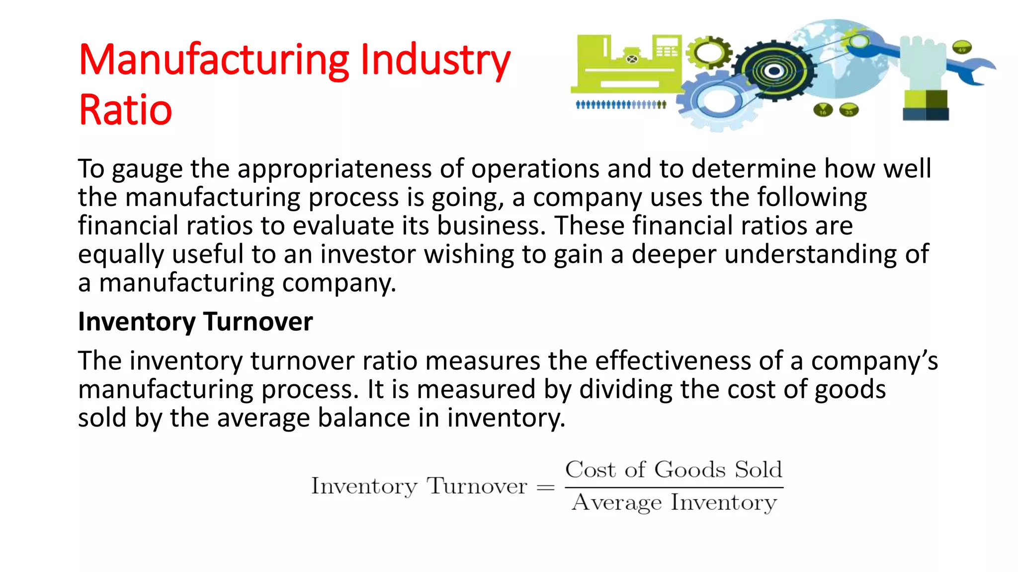 Industry specific ratios and Financial Ratios | PPTX