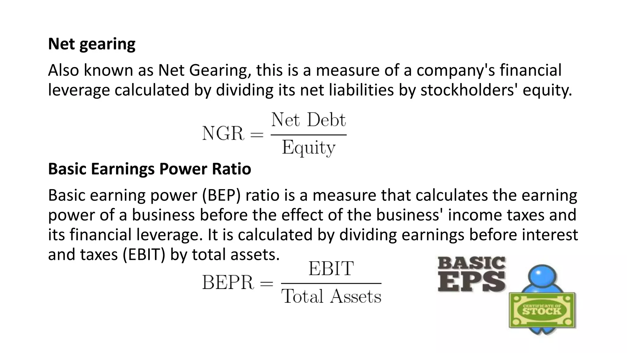Industry specific ratios and Financial Ratios | PPTX