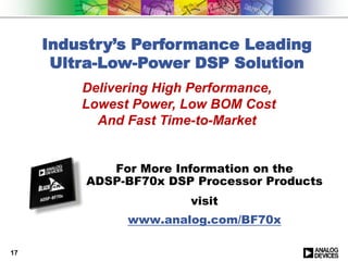 Industry’s performance leading ultra low-power dsp solution | PPTX | Operating Systems ...