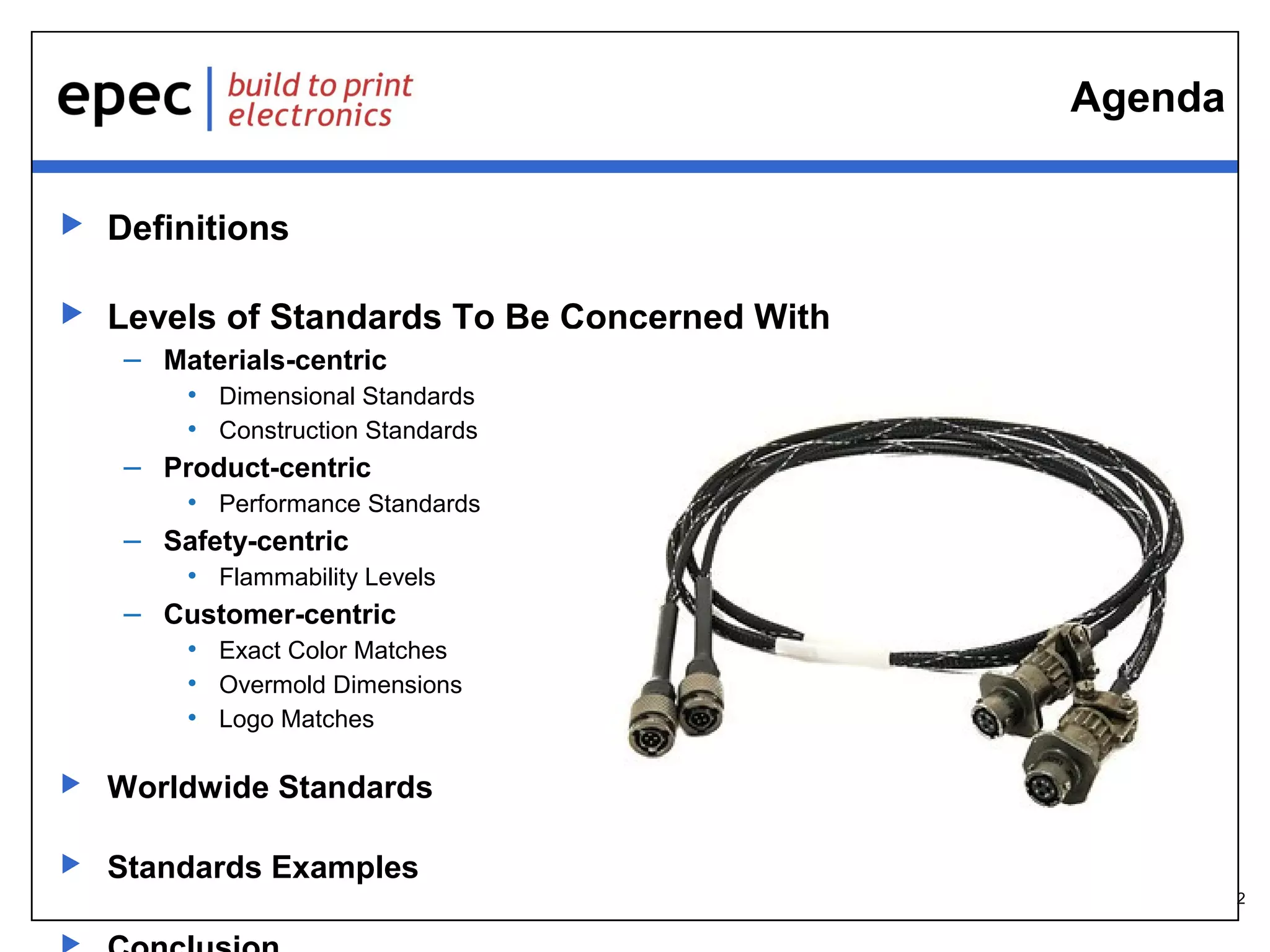 Industry Standards and How They Impact Cable Assembly Designs | PPT