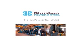 Industry visit bhushan power & steel ltd. | PPTX