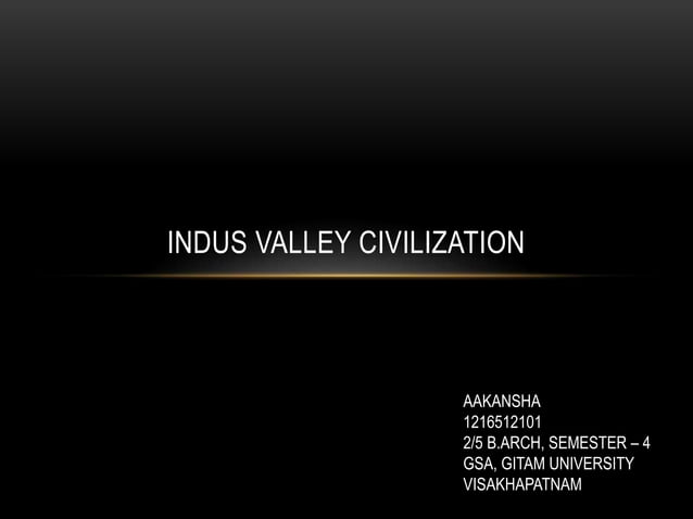 Indus valley | PPT