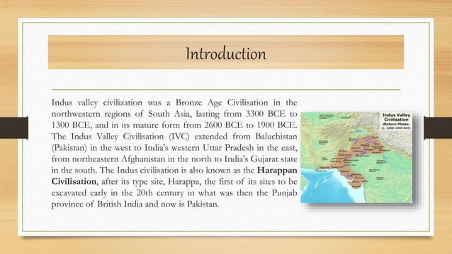 Indus valley civilisation ppt | PPTX | Geography | Science