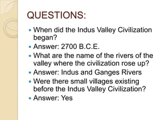 Indus valley civilization | PPTX
