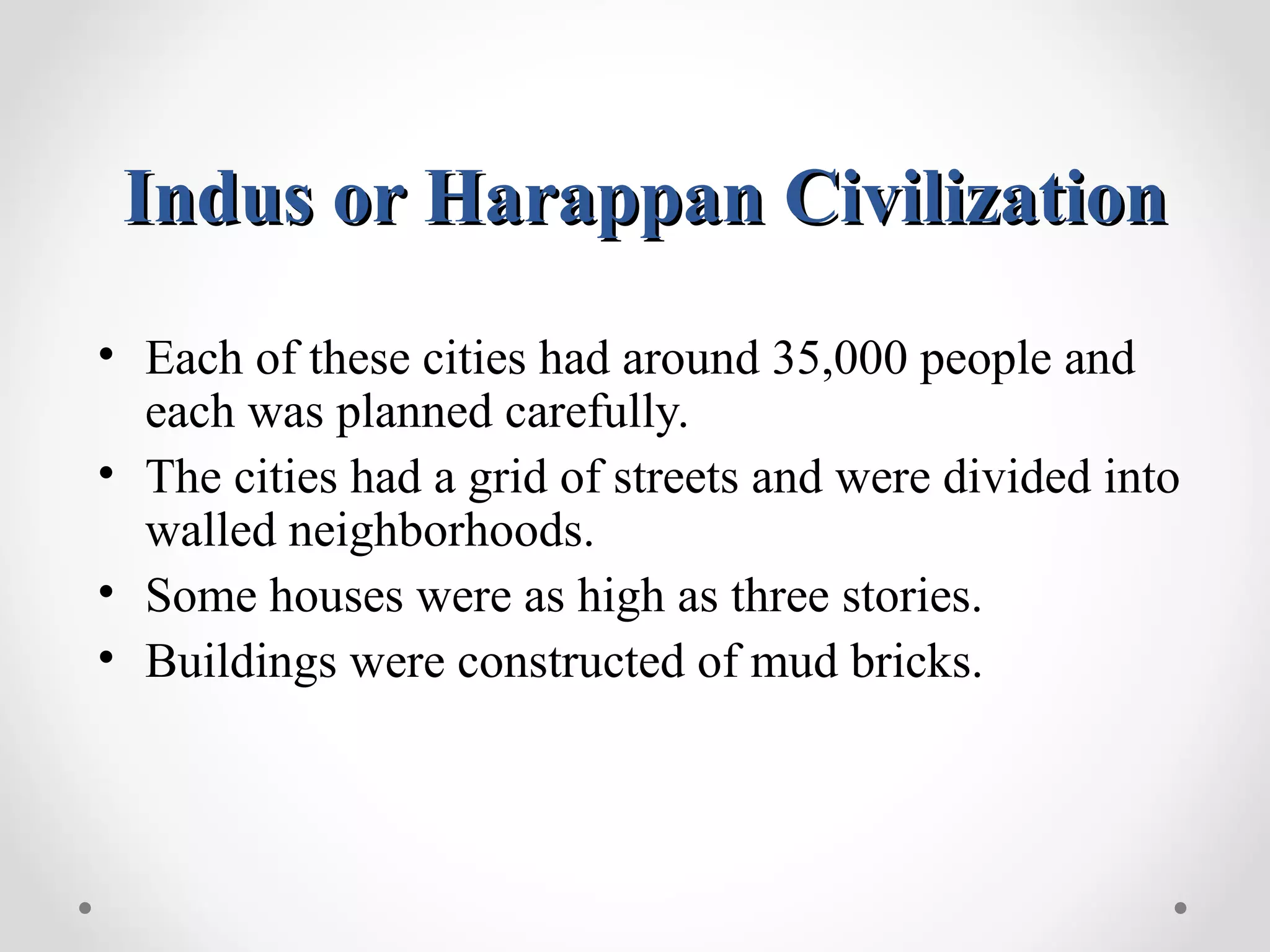 Indus valley civilization | PPT | Geography | Science