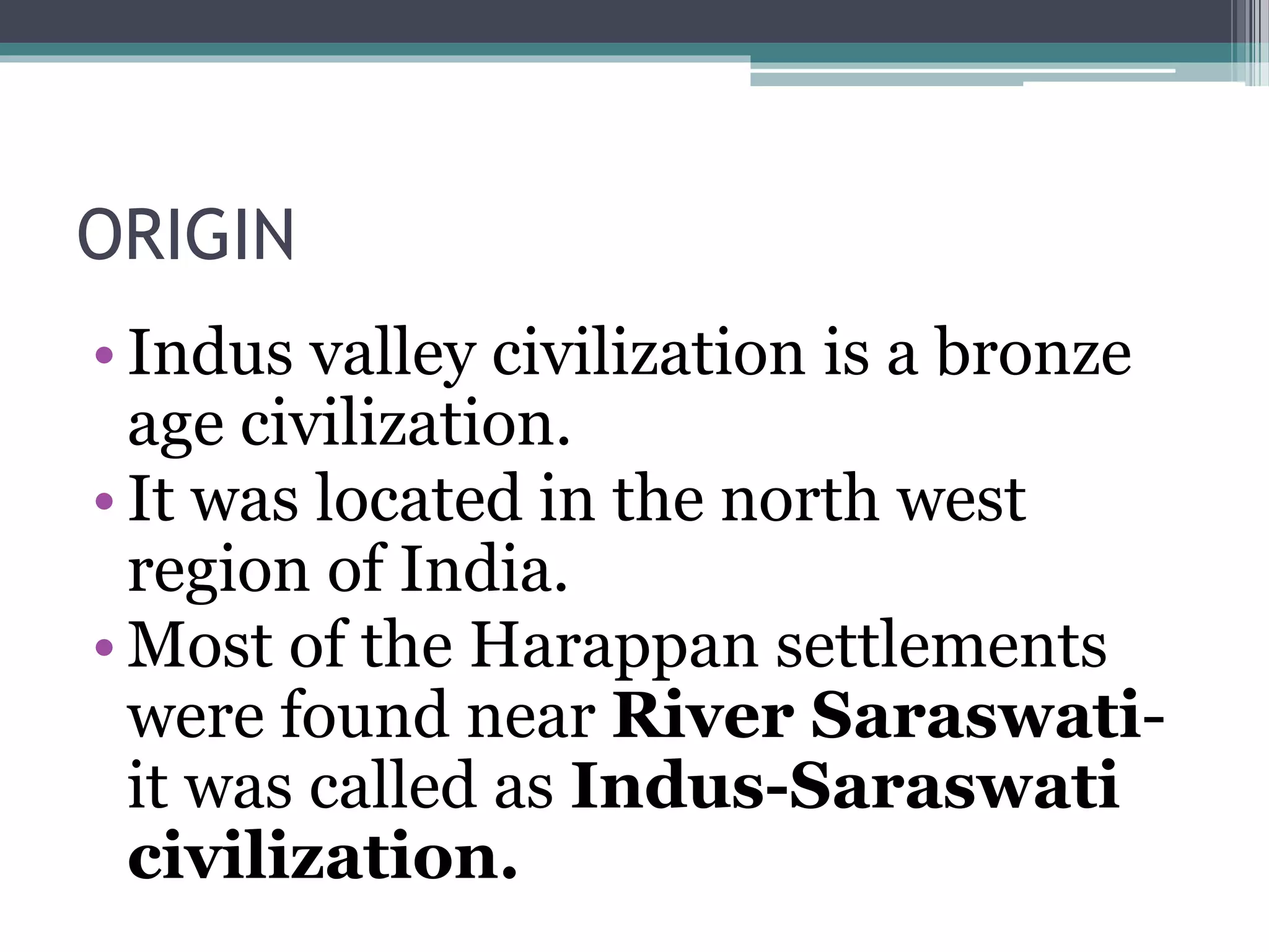 Indus valley civilization | PPTX