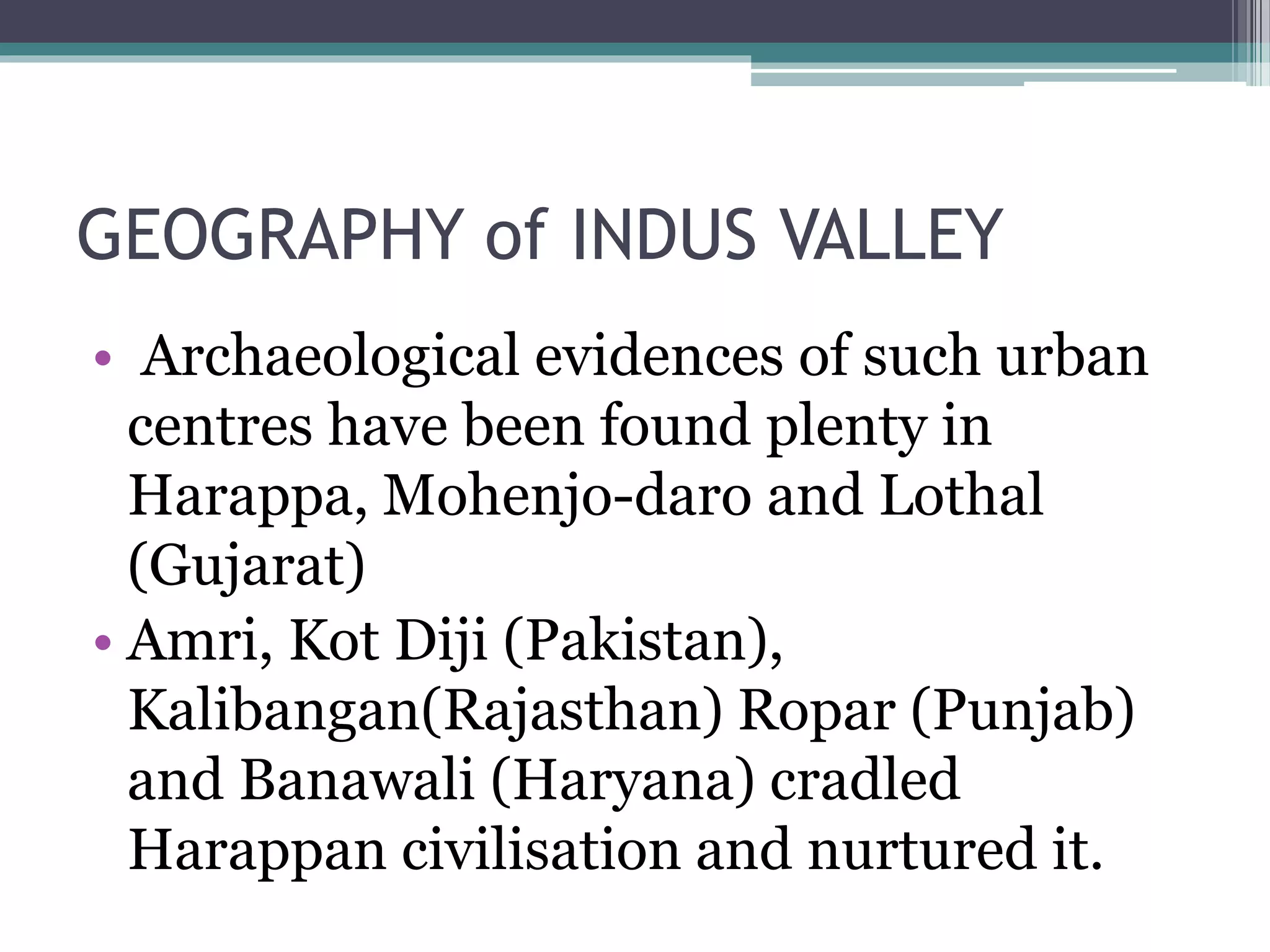 Indus valley civilization | PPTX