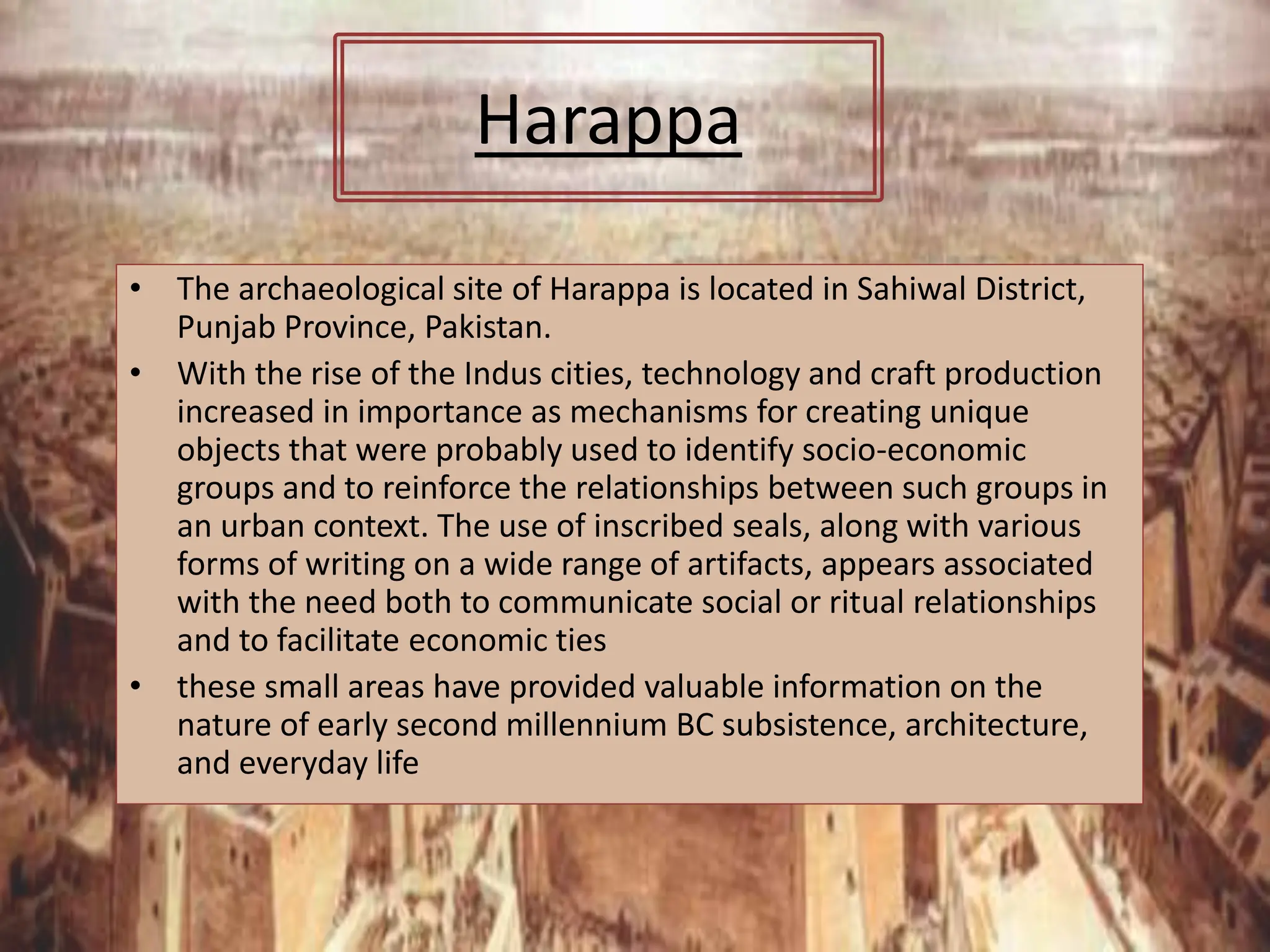 Describing Indus valley art and Civilization | PPTX