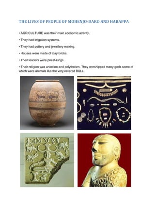 Harappa And Mohenjo Daro Religion