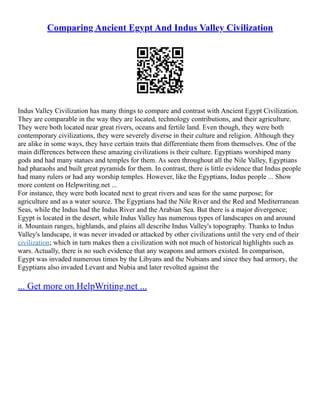 Indus Valley Civilization And Early Trade | PDF