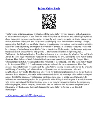 Indus Valley Civilization And Early Trade | PDF