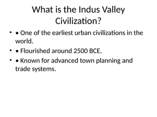Indus Valley Civilization Full Presentation Pptx