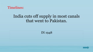 Indus water treaty | PPTX