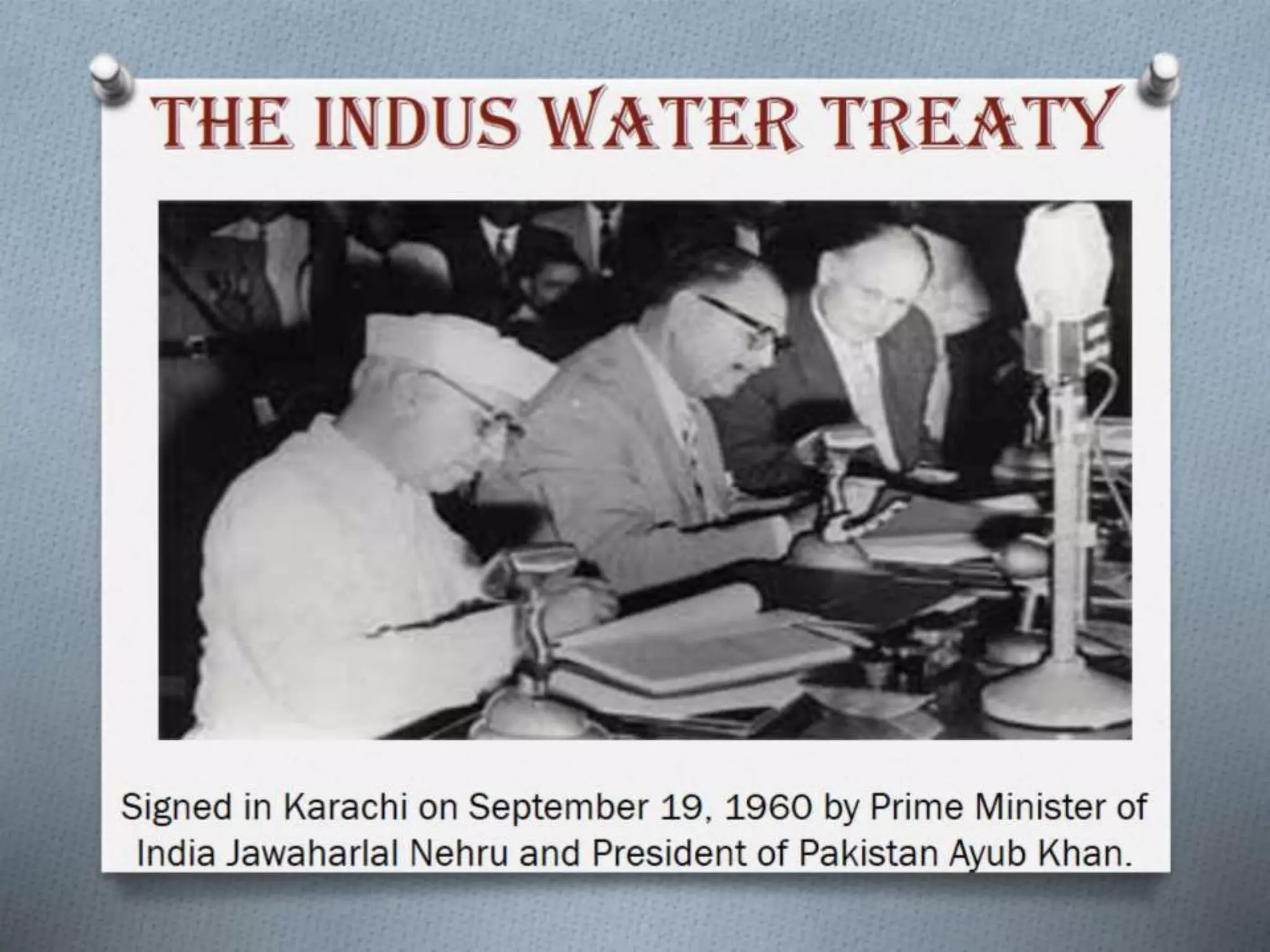 Indus Water Treaty | PPTX
