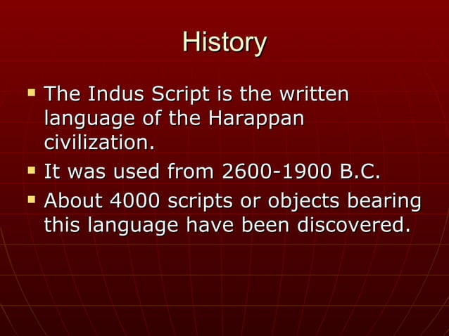 Indus Writing System Austin | PPT