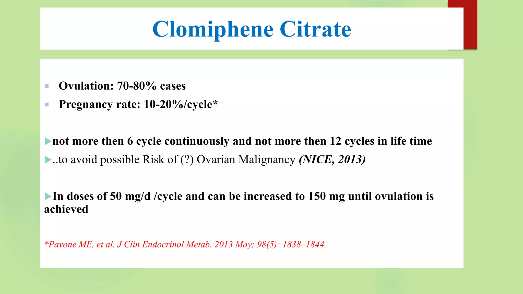 Letrozole in Ovulation Induction | PPTX