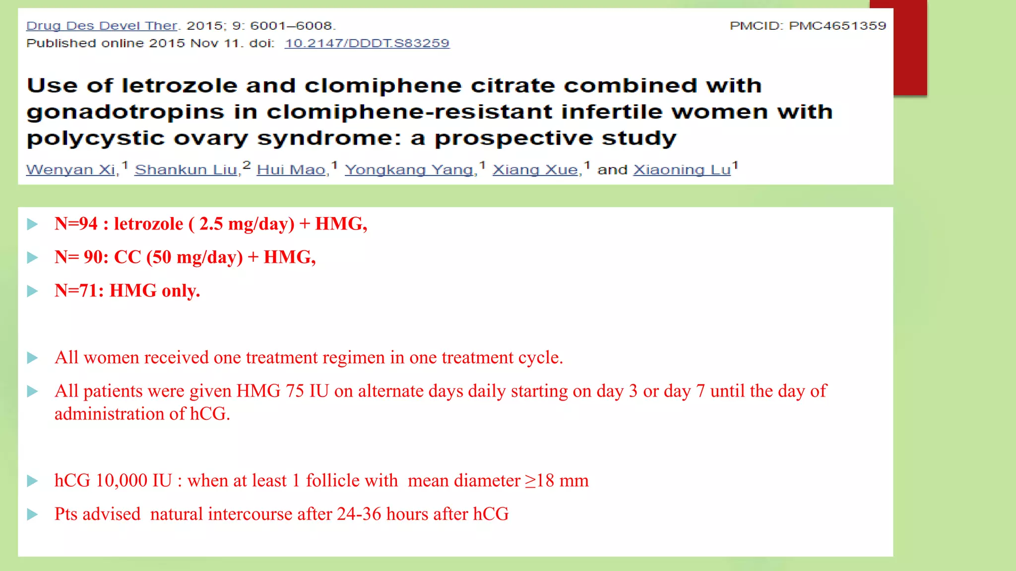 Letrozole in Ovulation Induction | PPTX