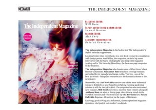The Independent Magazine's media kit 2015 | PPT
