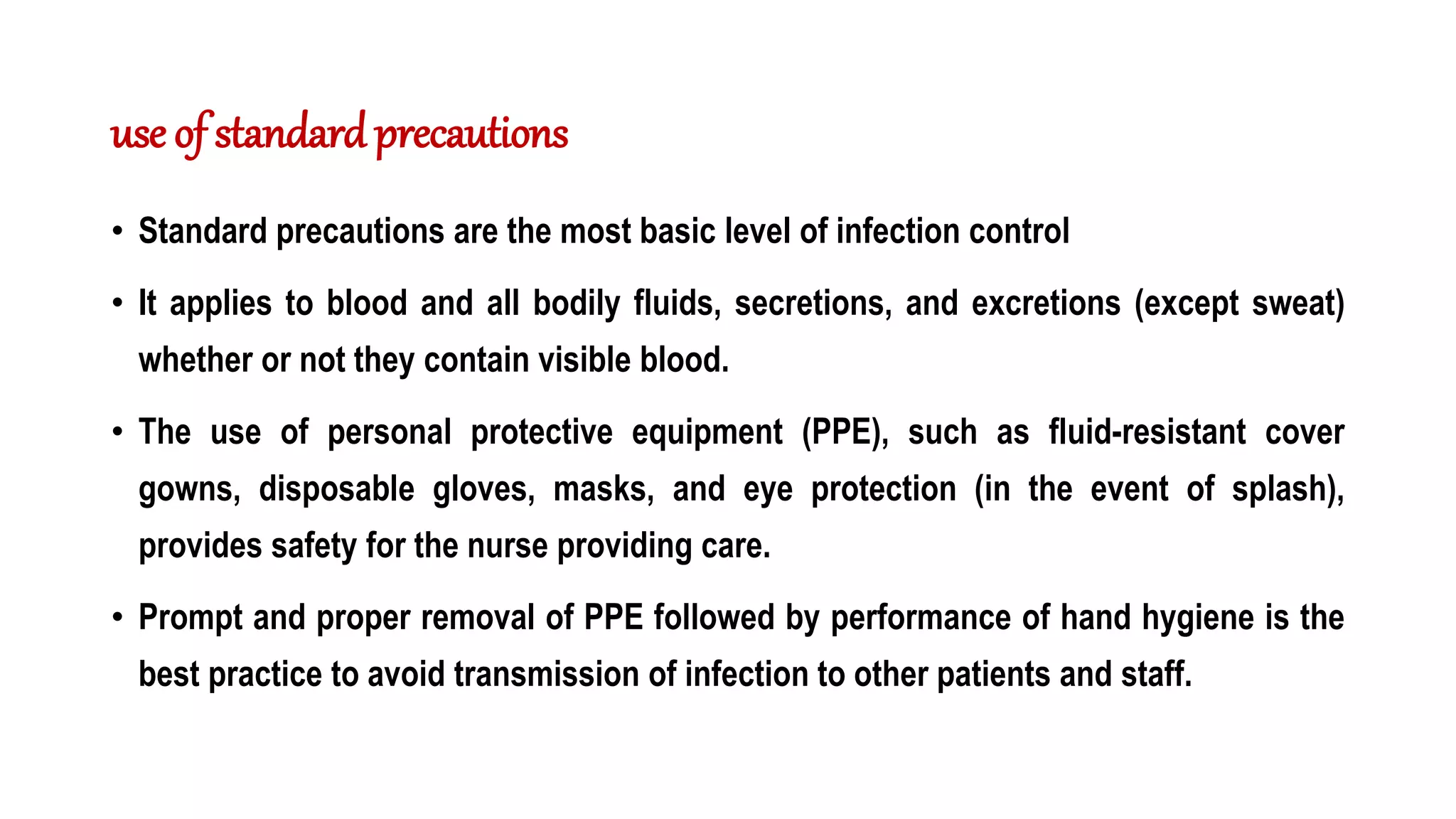 Role of Nurse Infection control | PPTX