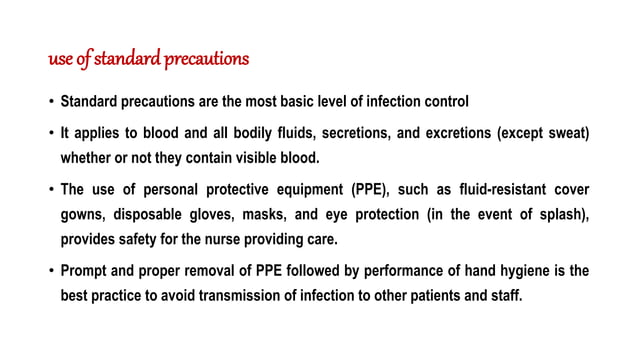 Role of Nurse Infection control | PPTX | Lung and Respiratory Health ...