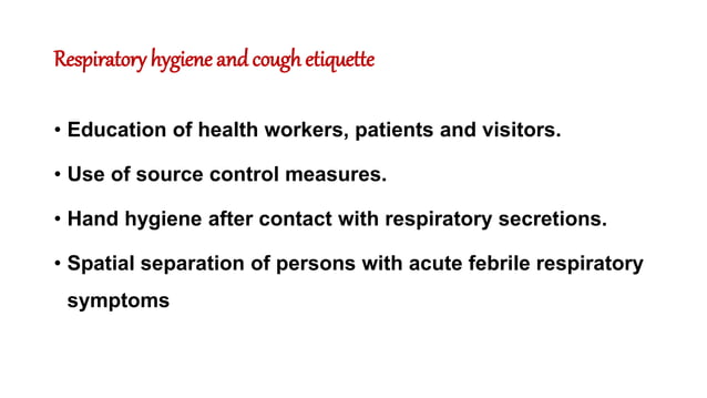 Role of Nurse Infection control | PPTX | Lung and Respiratory Health ...
