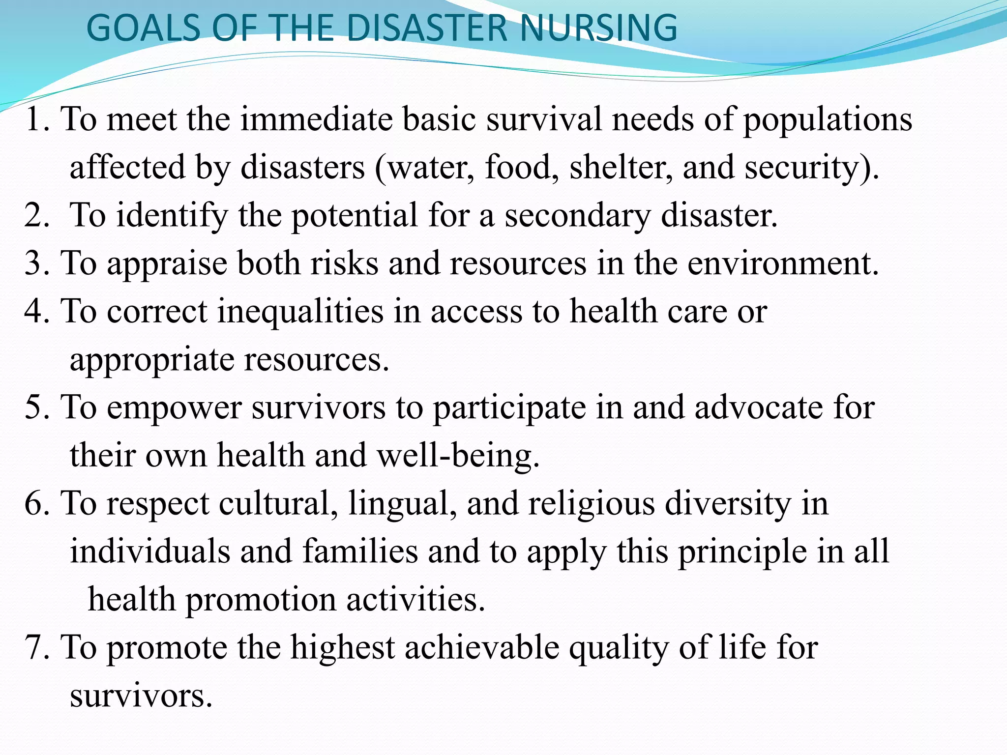 disaster management and nursing | PPTX