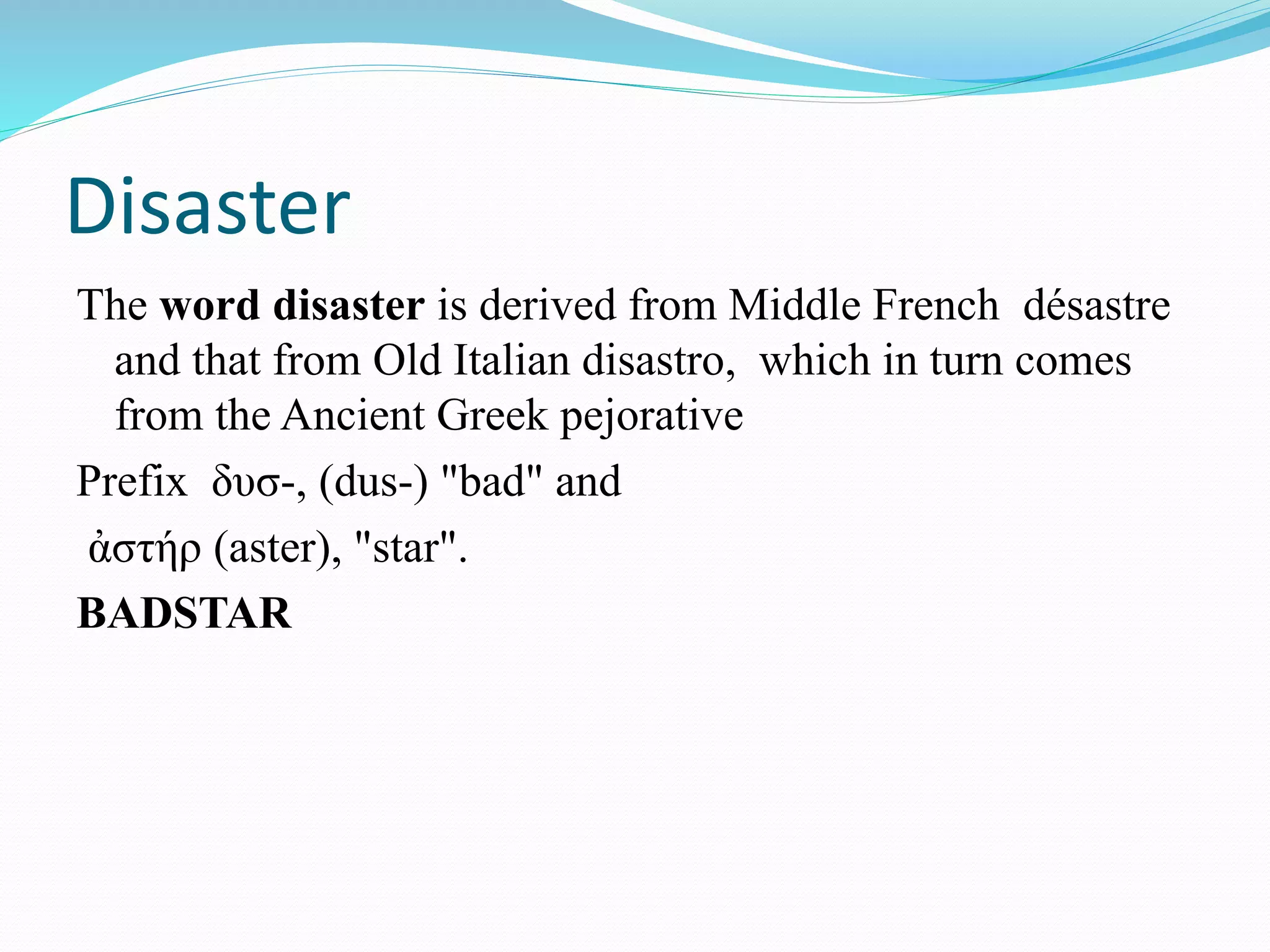 disaster management and nursing | PPTX