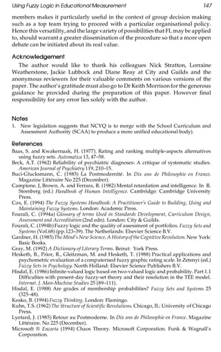 using fuzzy logic in educational measurement | PDF