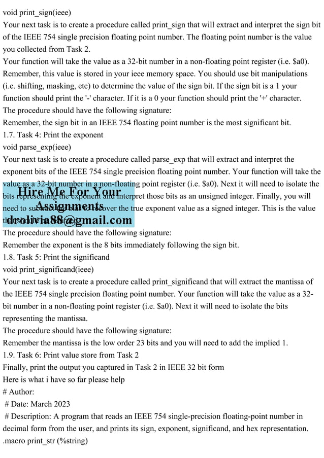 I need help coming up with a MIPS program for this.1.3. Overvi.pdf