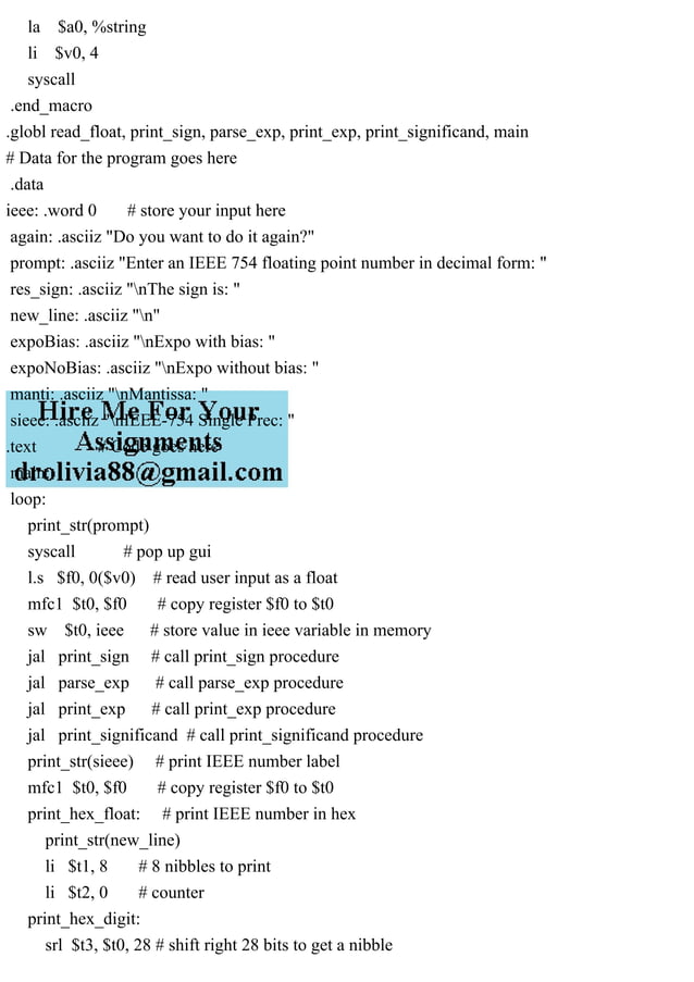 I need help coming up with a MIPS program for this.1.3. Overvi.pdf