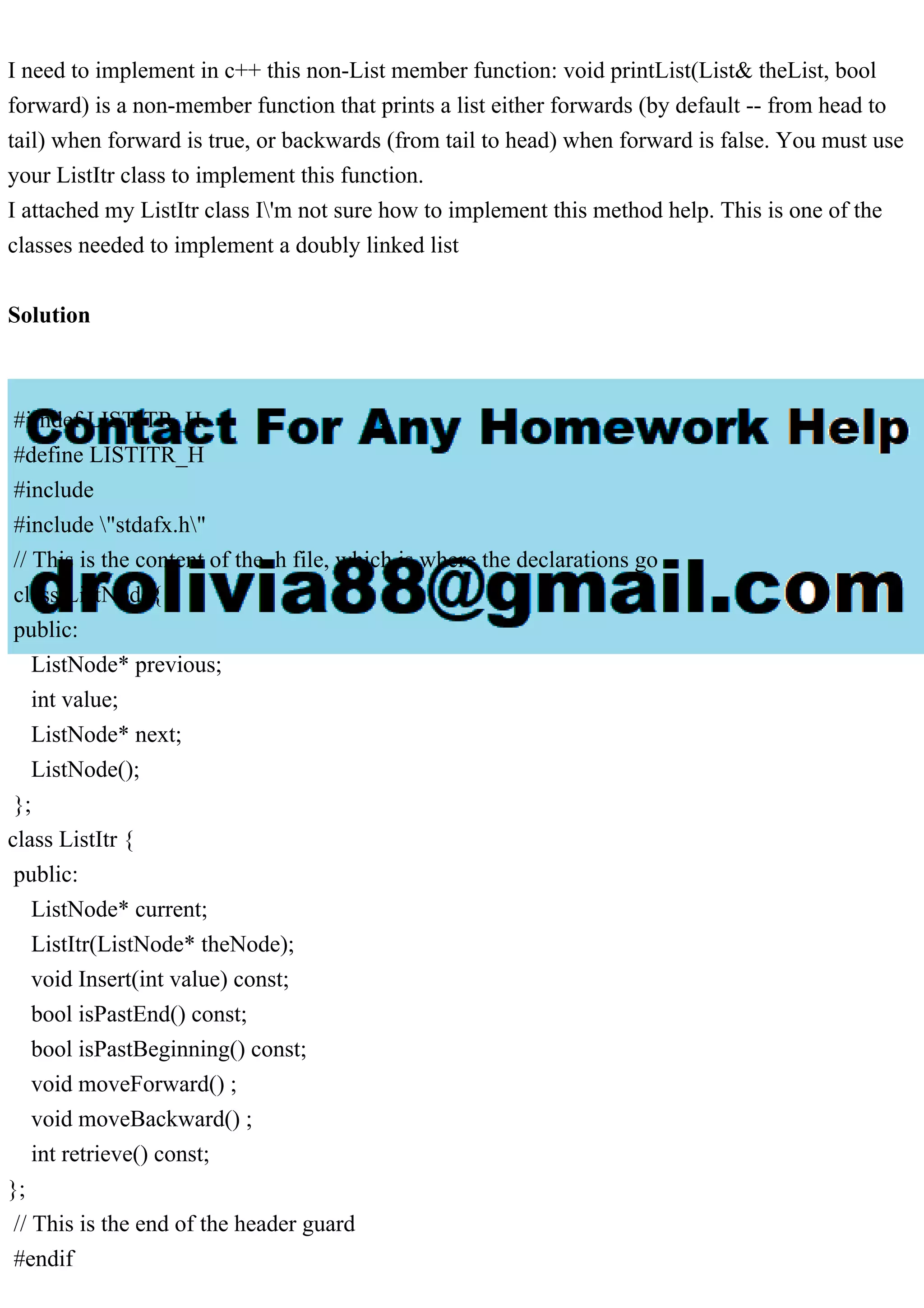 I Need To Implement In C This Non List Member Function Void Printpdf