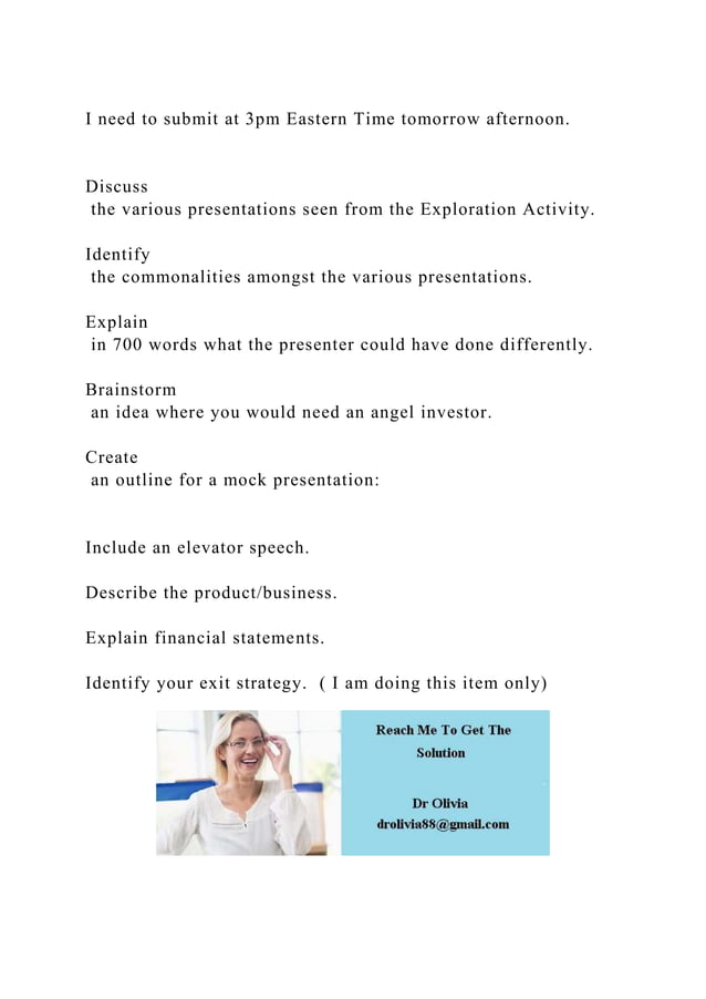 I need to submit at 3pm Eastern Time tomorrow afternoon. Discu.docx