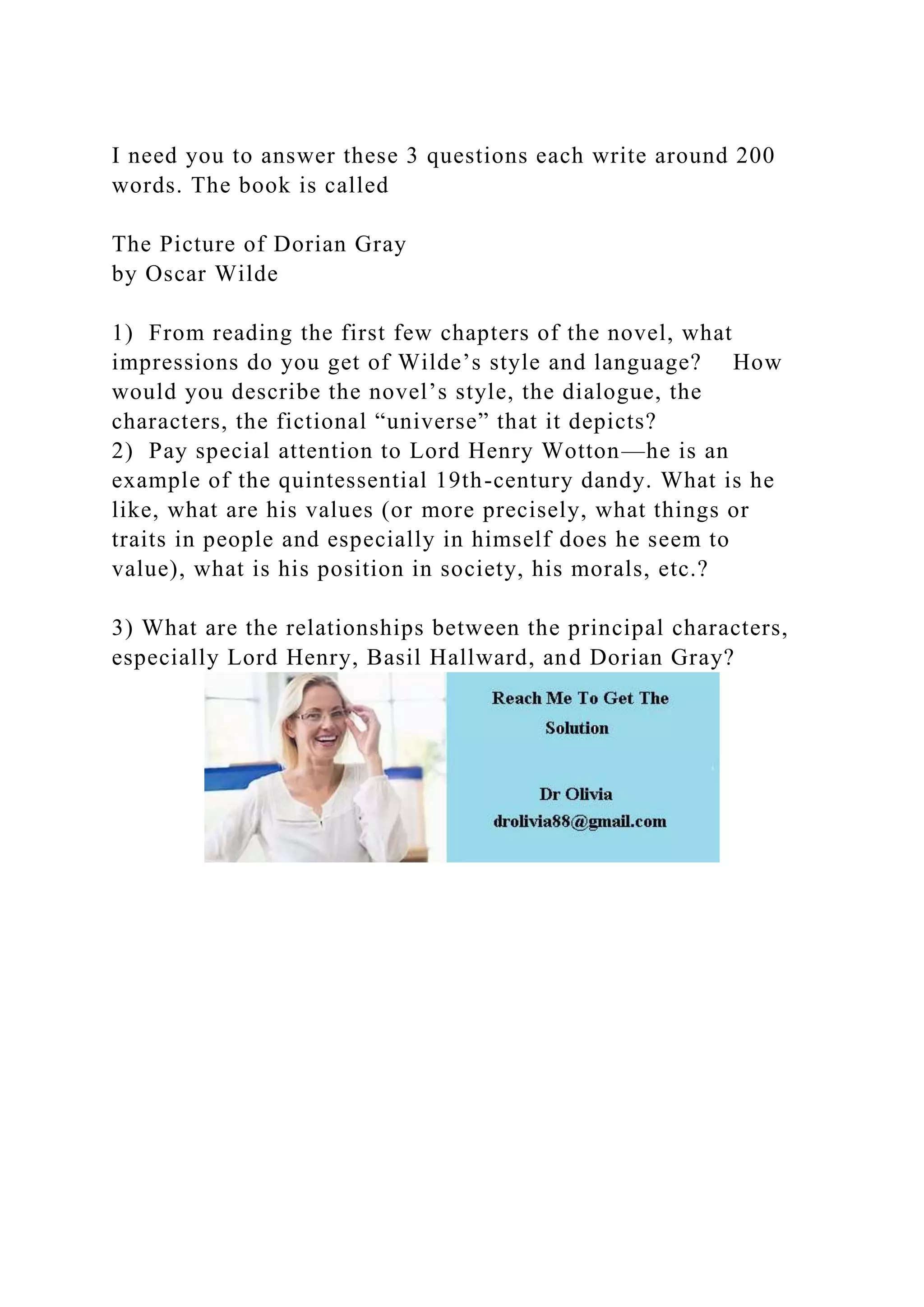 I need you to answer these 3 questions each write around 200 words. .docx