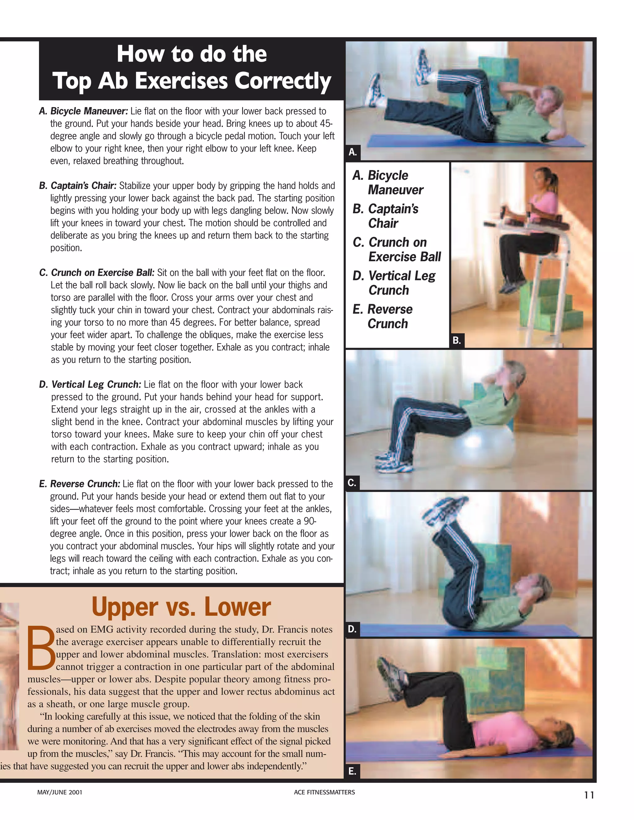 Ineffective Abdominal Exercises | PDF