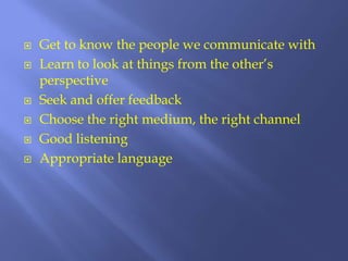 Ineffective communication is the fault of the | PPTX