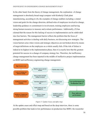 Inefficiency in engineering change management in kimberly clark VietNam ...