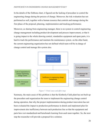 Inefficiency in engineering change management in kimberly clark VietNam ...