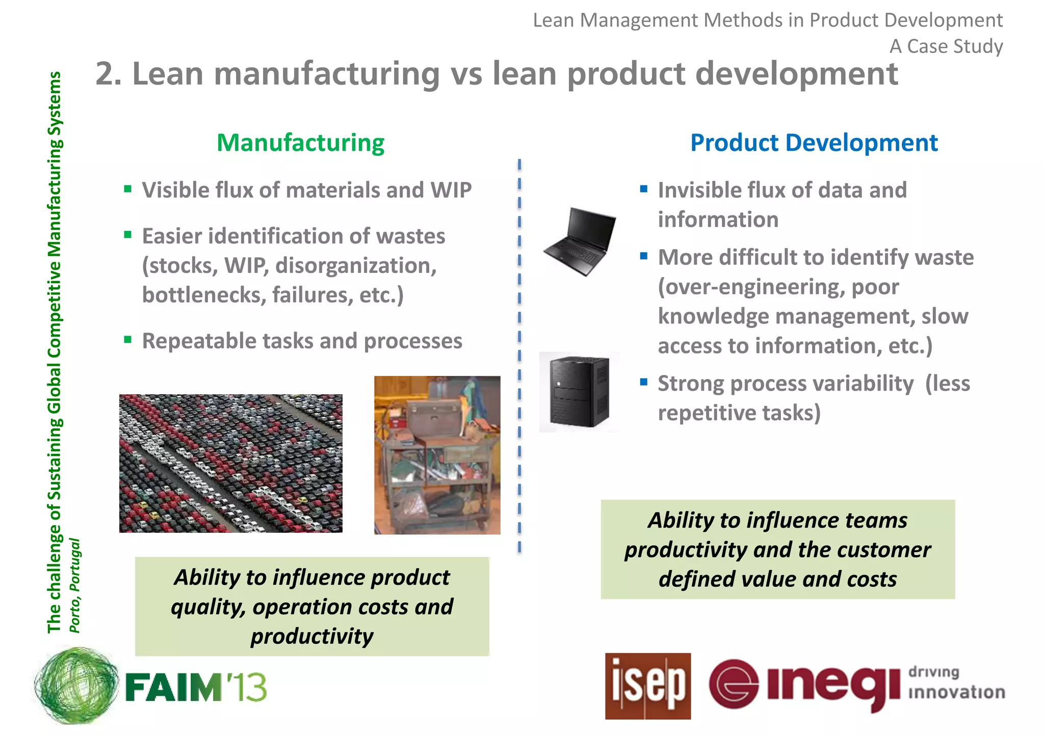 Lean Management Methods in Product Development – A Case Study | PPT
