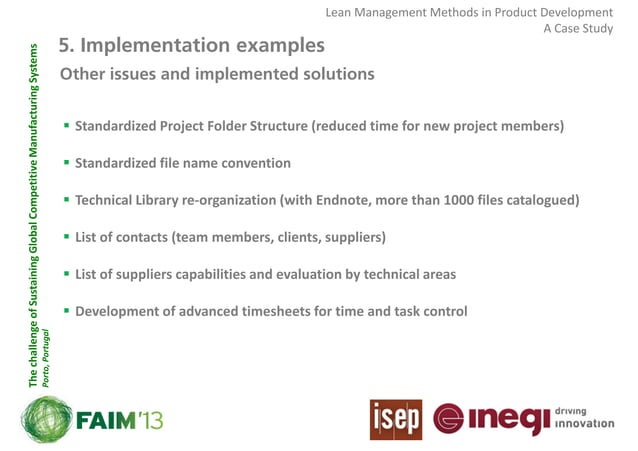 Lean Management Methods in Product Development – A Case Study | PPT