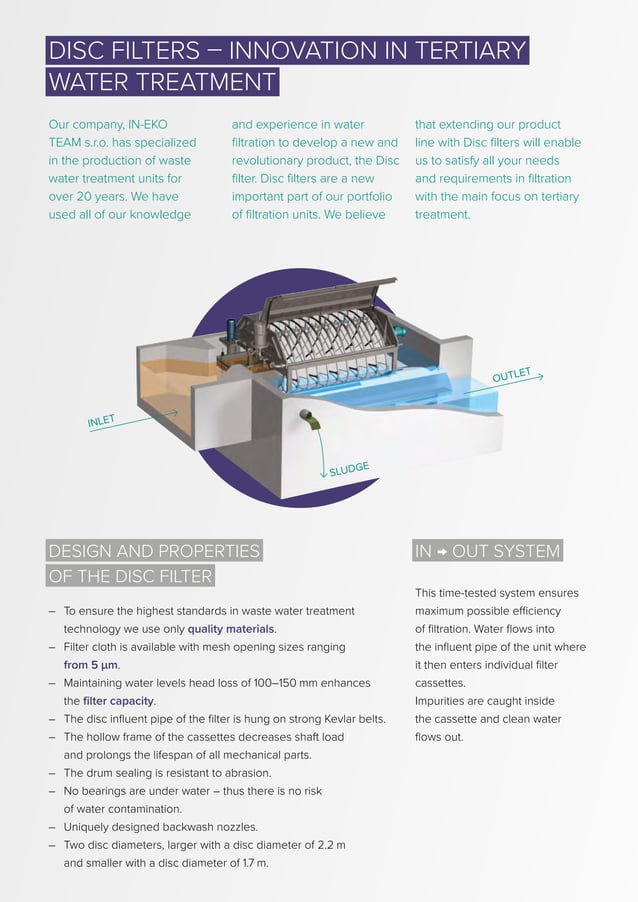 DISC FILTERS – INNOVATION IN TERTIARY WATER TREATMENT | PDF