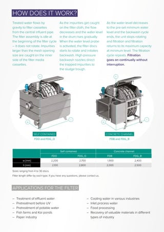 DISC FILTERS – INNOVATION IN TERTIARY WATER TREATMENT | PDF