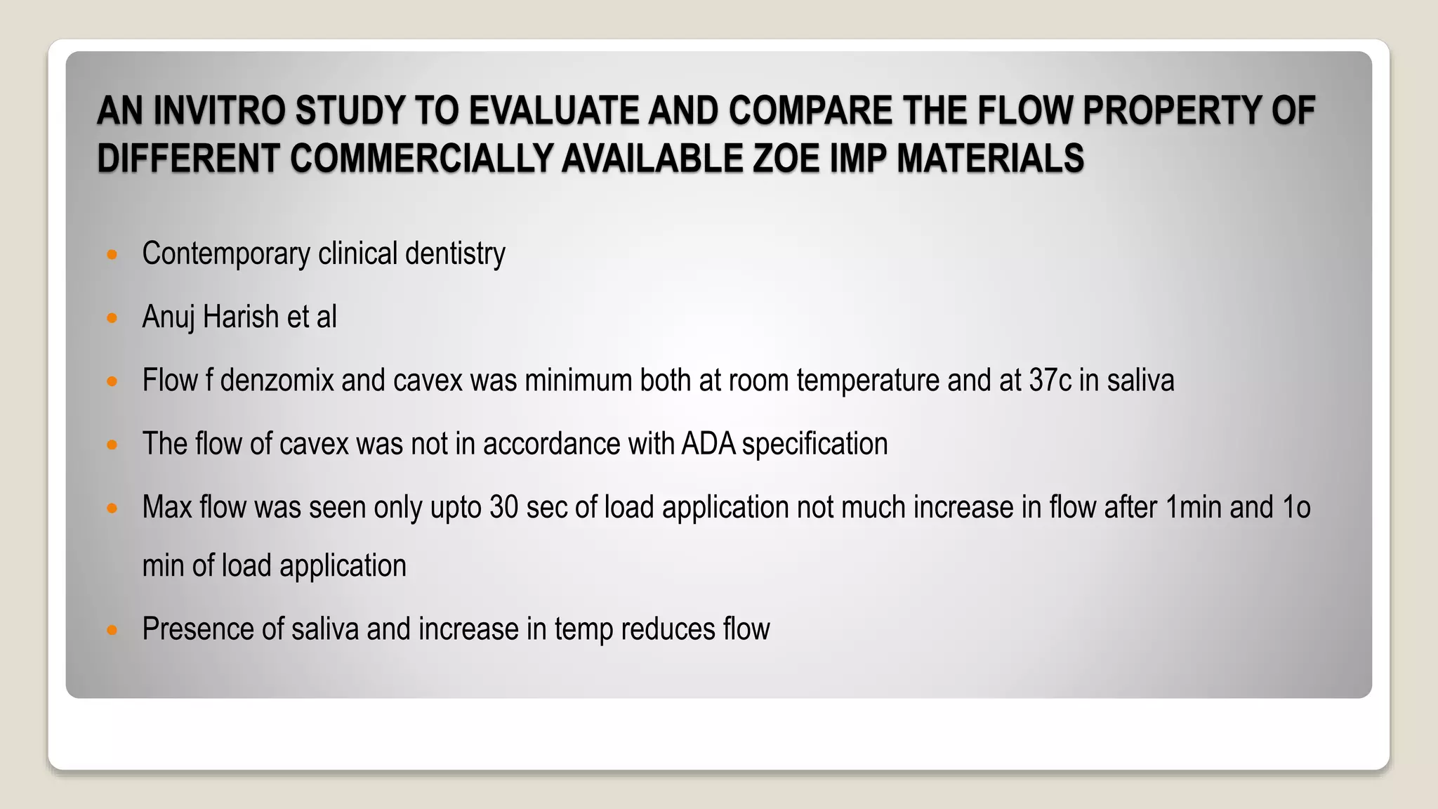Inelastic impression materials | PPTX
