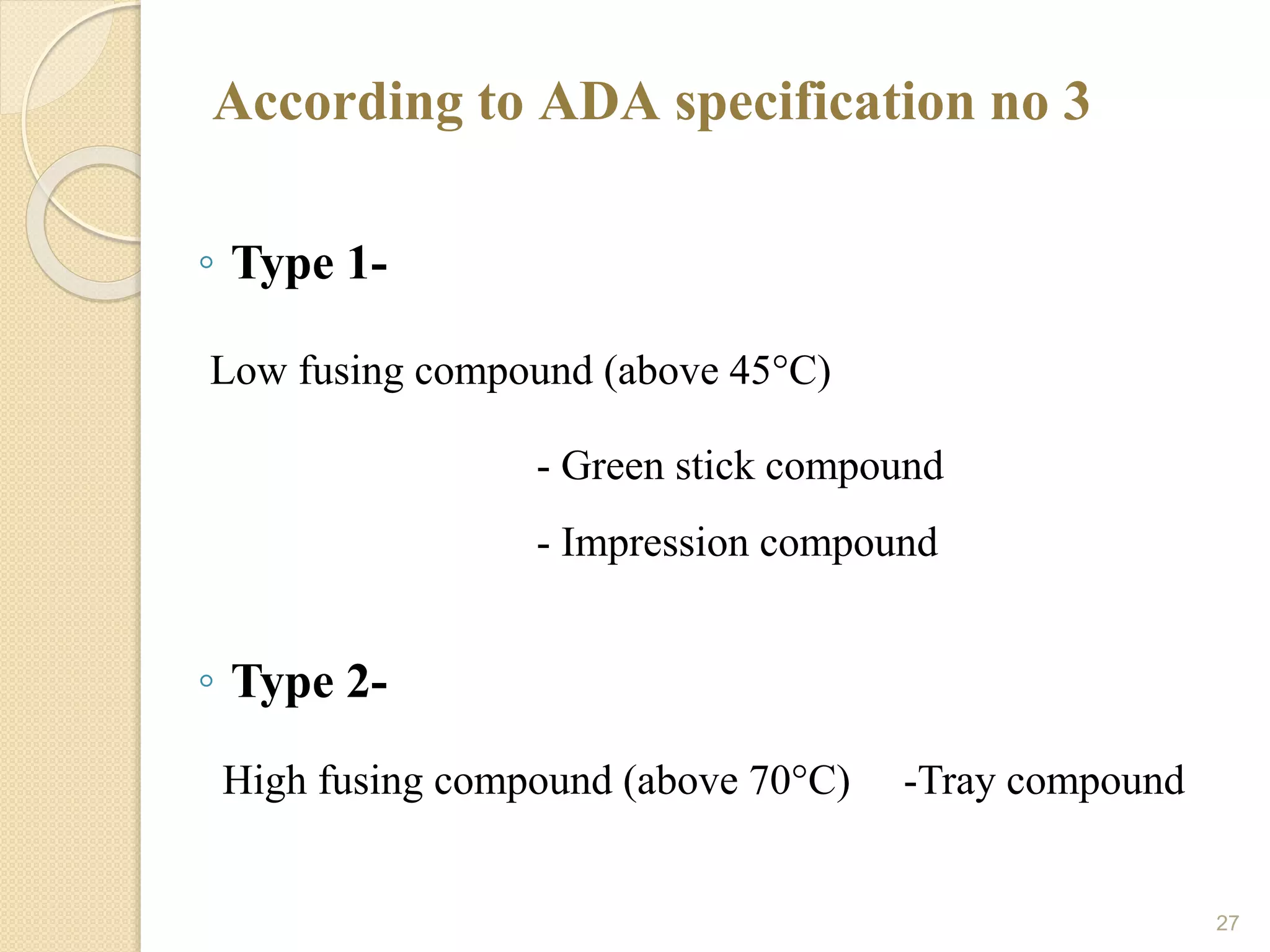 Inelastic impression materials | PPTX