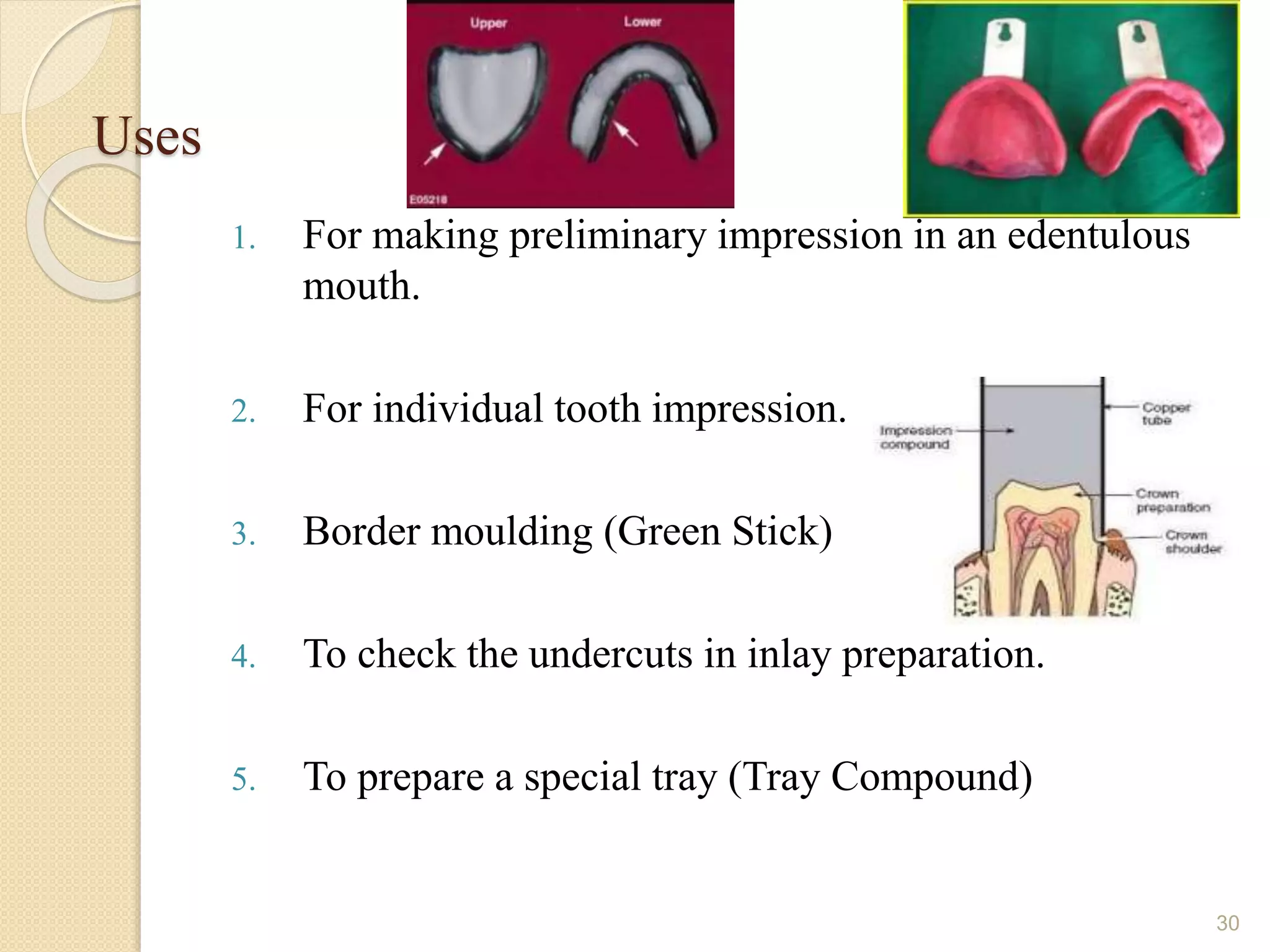 Inelastic impression materials | PPTX
