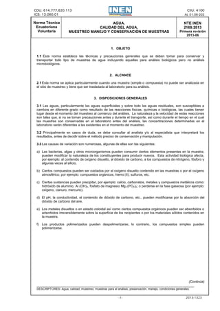 Inen.2169 muestreo | PDF