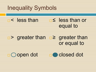 Inequalities | PPTX