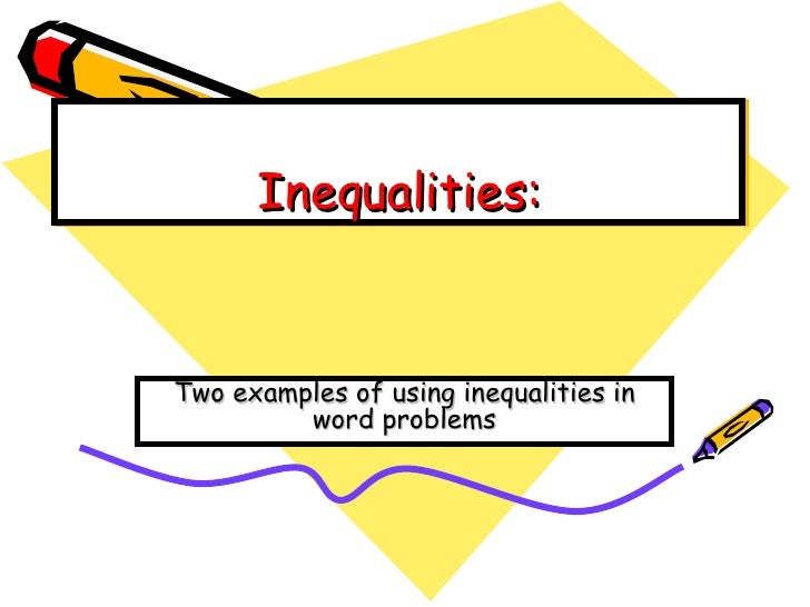 Inequalities inequalities