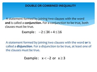 Inequality Statement